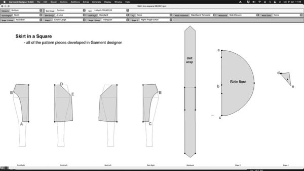 Skirt in a Square: A Zero-Waste Fashion Design | Cochenille Design Studio